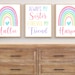 Rainbow Sisters Wall Art Girl Twin Sister Rainbow Prints or - Etsy