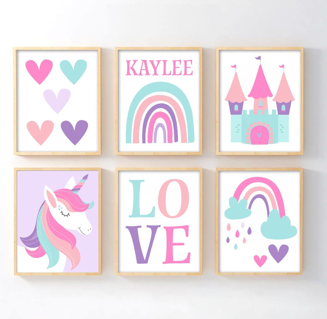 Unicorn Girls Room Decor Unicorn Wall Art Unicorn Bedroom - Etsy