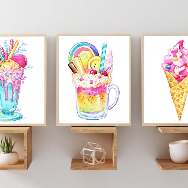 Ice Cream Art - Etsy