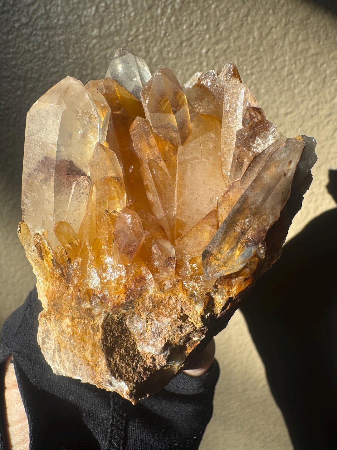 Red Phantom Quartz Cluster: Sunset Hematite Quartz, India (216g) - Etsy