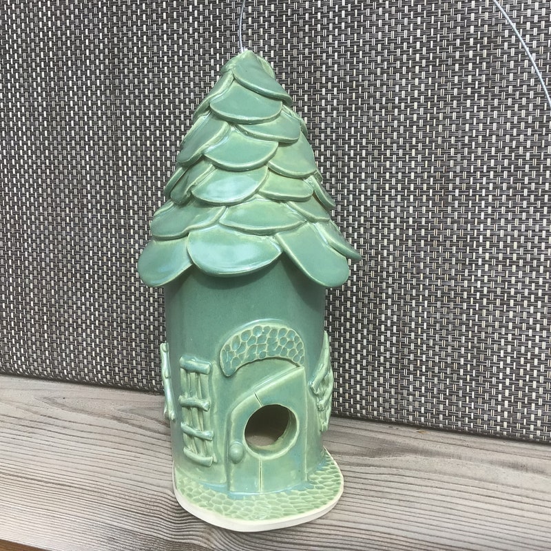 Ceramic Bird House - Etsy