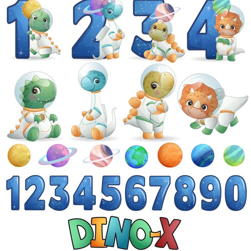 Cute Dinosaur Numbering Clipart Set - Etsy Australia Cute Dinosaur Numbering Clipart Set - Etsy Australia
