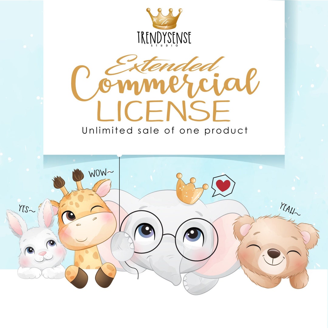 Extended Commercial License, Unlimited Sale of One Product - Etsy