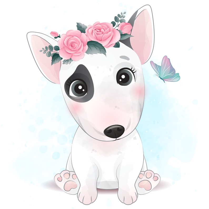 Cute Dogs Clipart With Watercolor Illustration - Etsy