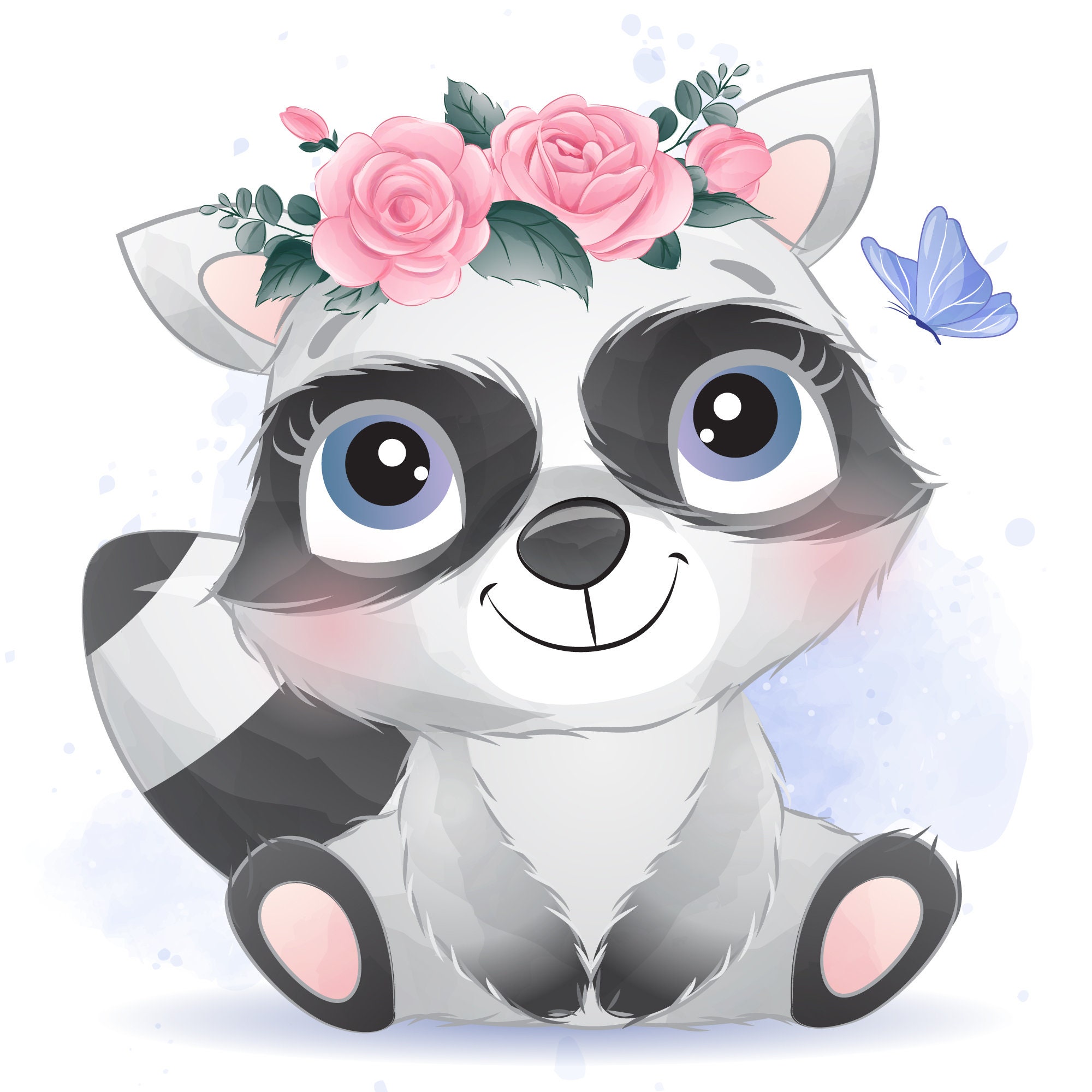 Cute Raccoon Clip Art