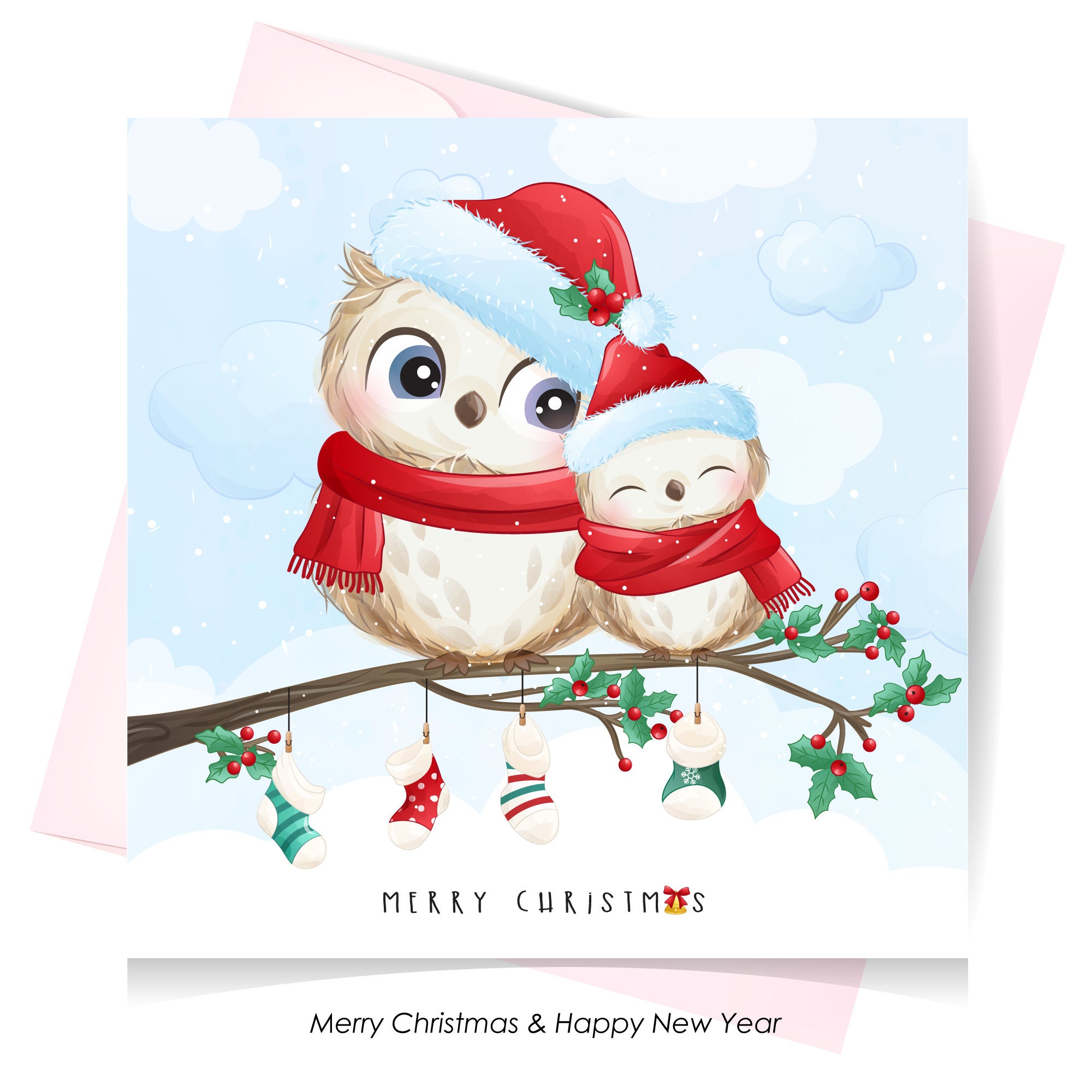 Merry Christmas Owl
