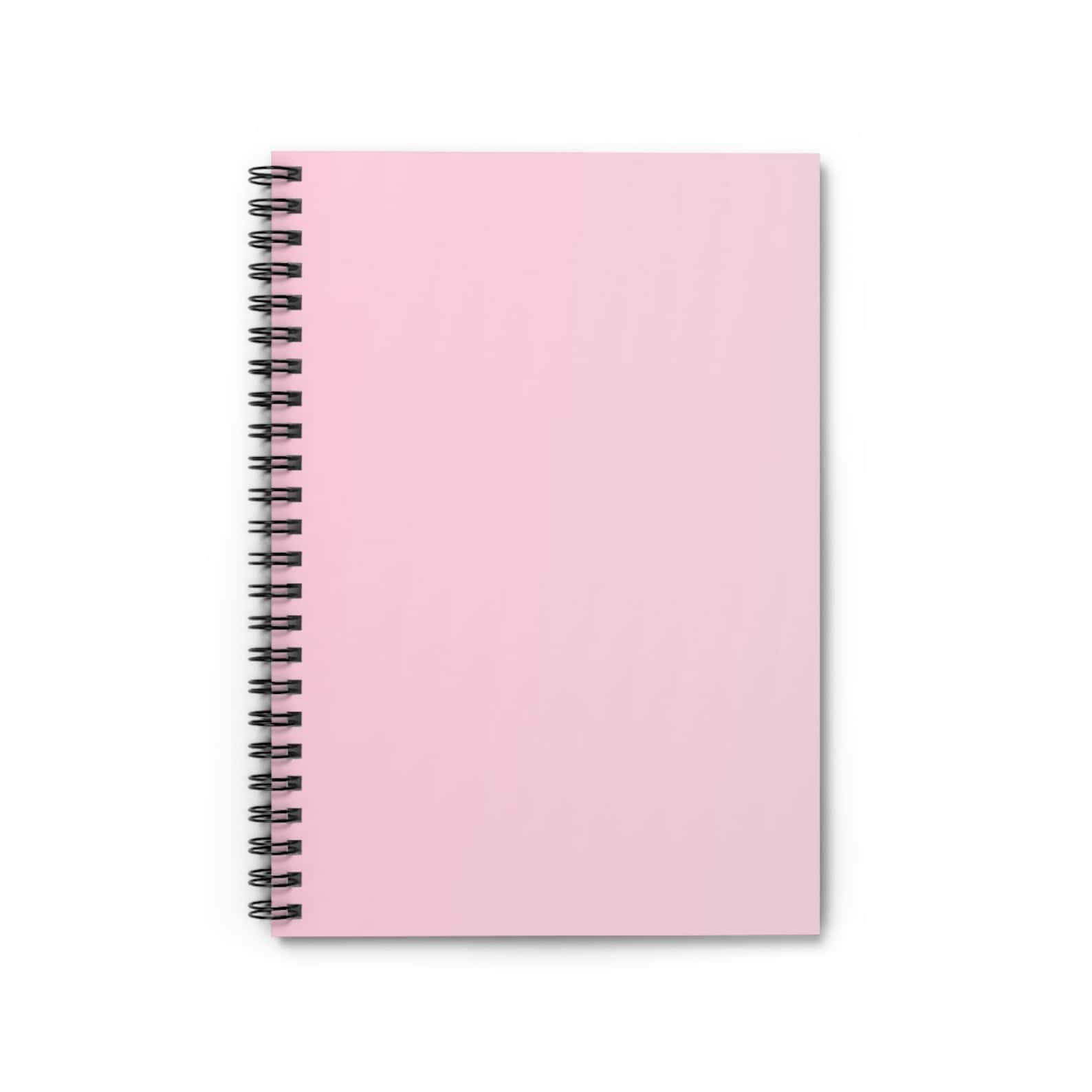 Pink Spiral Notebook - Everyday Journaling, Hardcover Notebook, Lined ...