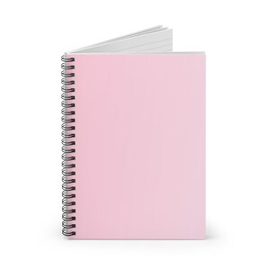 Pink Spiral Notebook - Everyday Journaling, Hardcover Notebook, Lined ...
