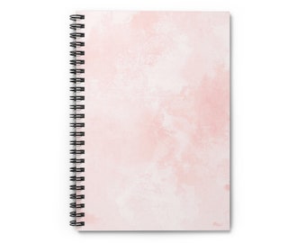 Pink Spiral Notebook - Everyday Journaling, Hardcover Notebook, Lined ...