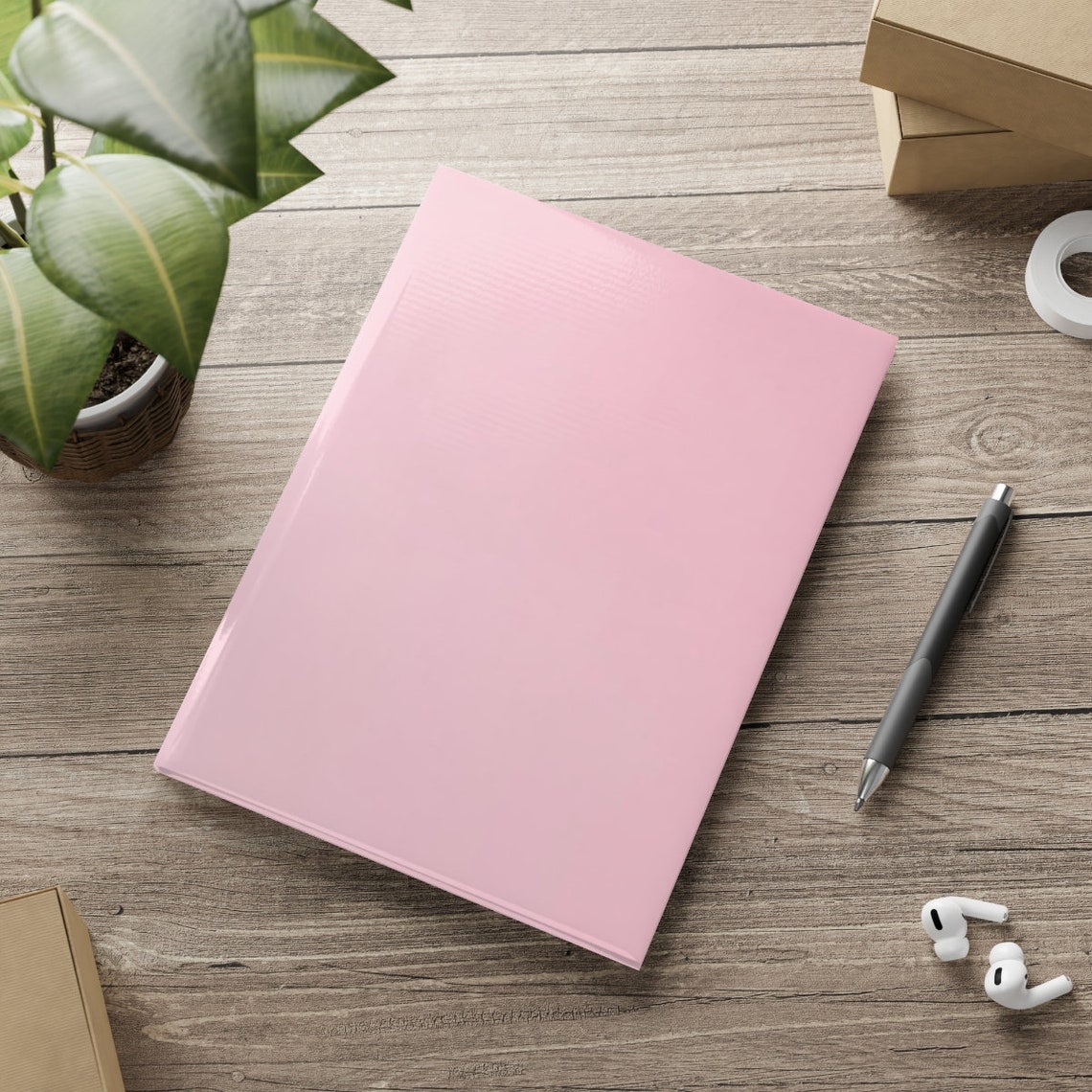 Pink Hardcover Notebook With Puffy Covers - Everyday Journaling ...