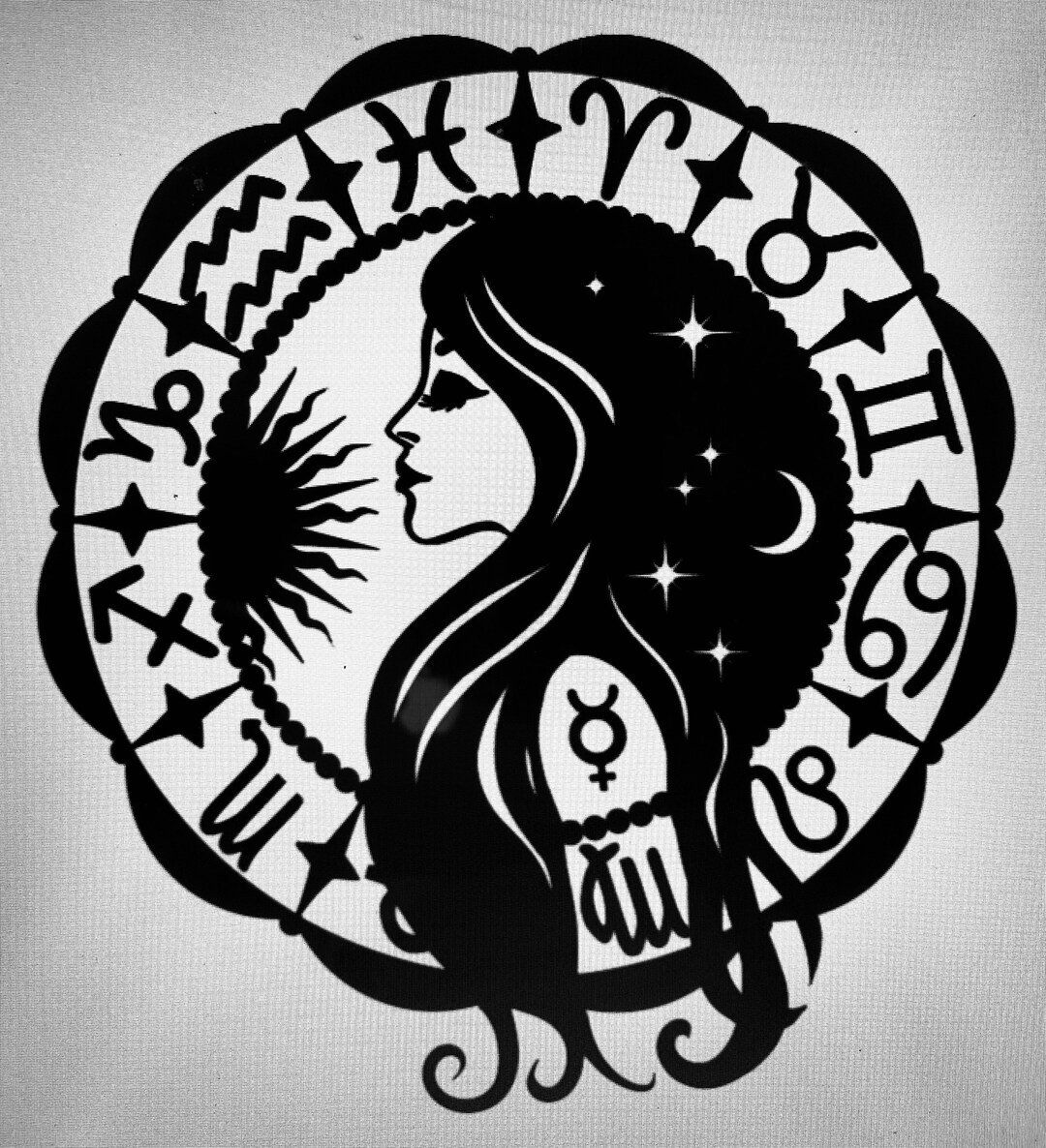 Virgo Zodiac Decal - Etsy