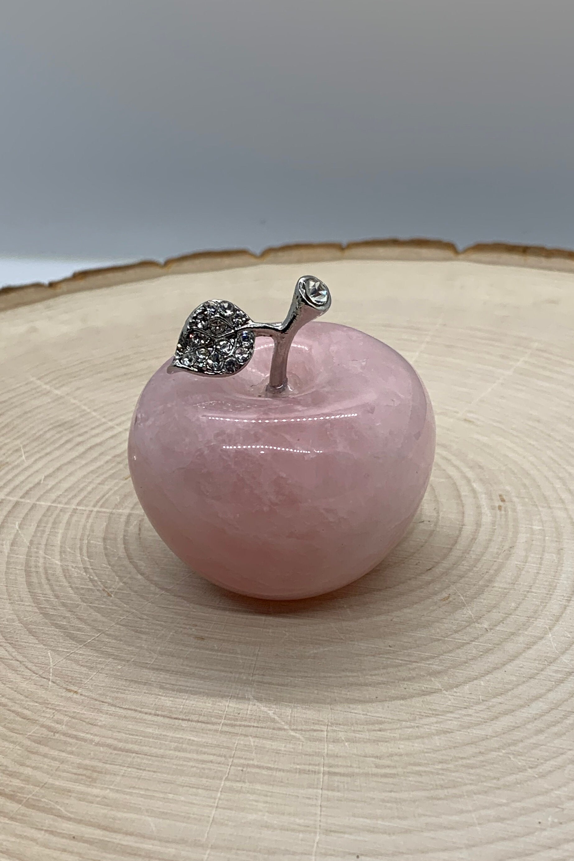 Crystal Apples rose Quartz Apple Dragon Blood Apple Blue | Etsy