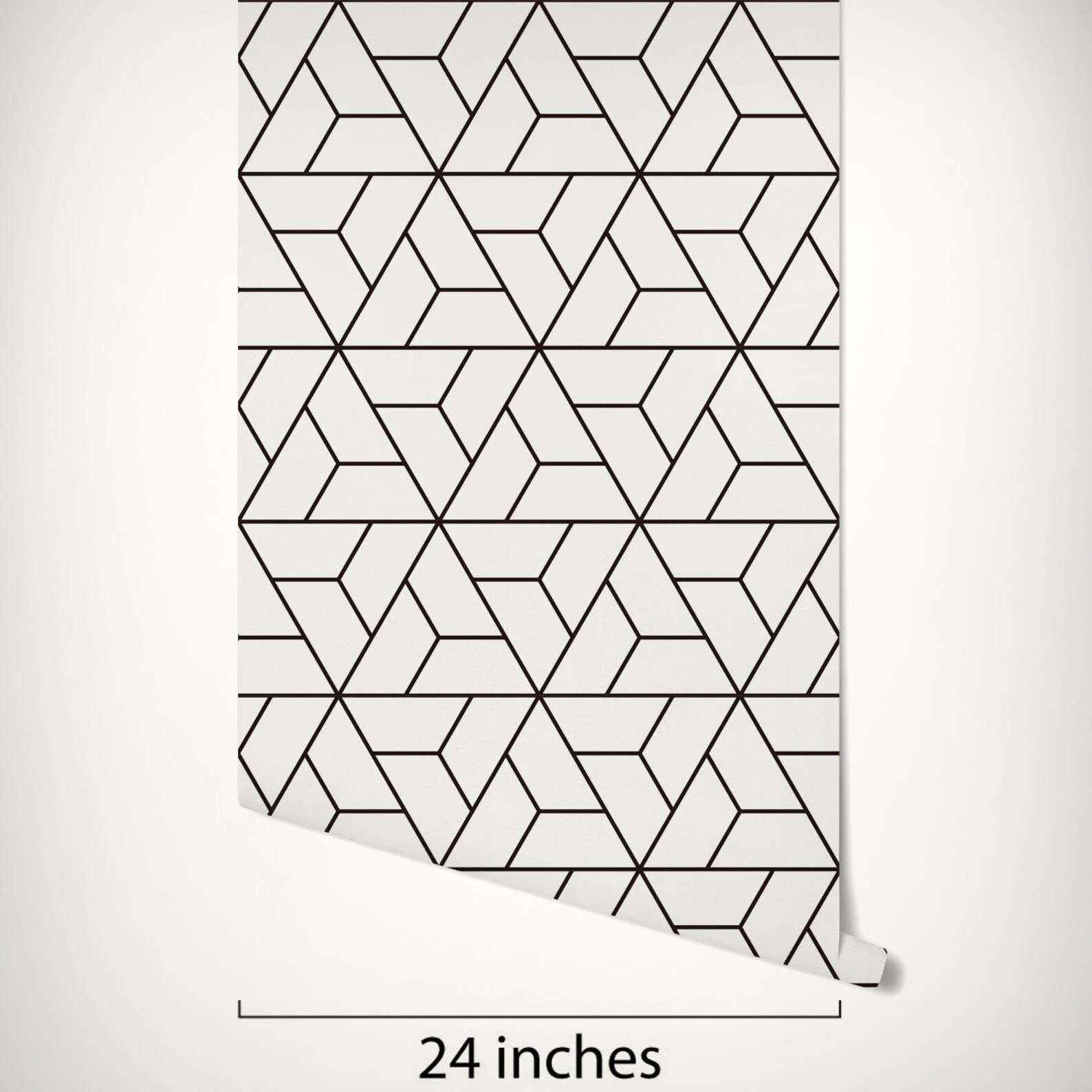 Geometric Wallpaper. Removable Wallpaper. Modern Wallpaper. - Etsy