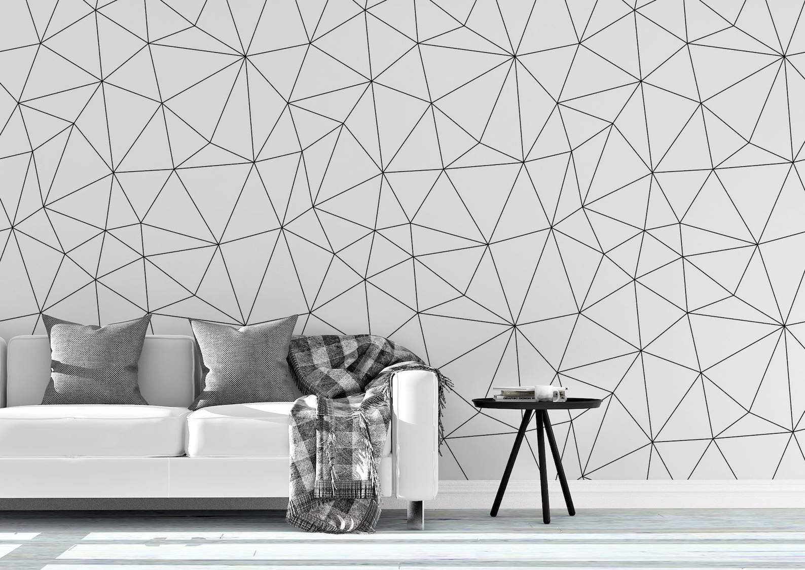 Geometric Removable Wallpaper. Bathroom Wallpaper. Modern | Etsy