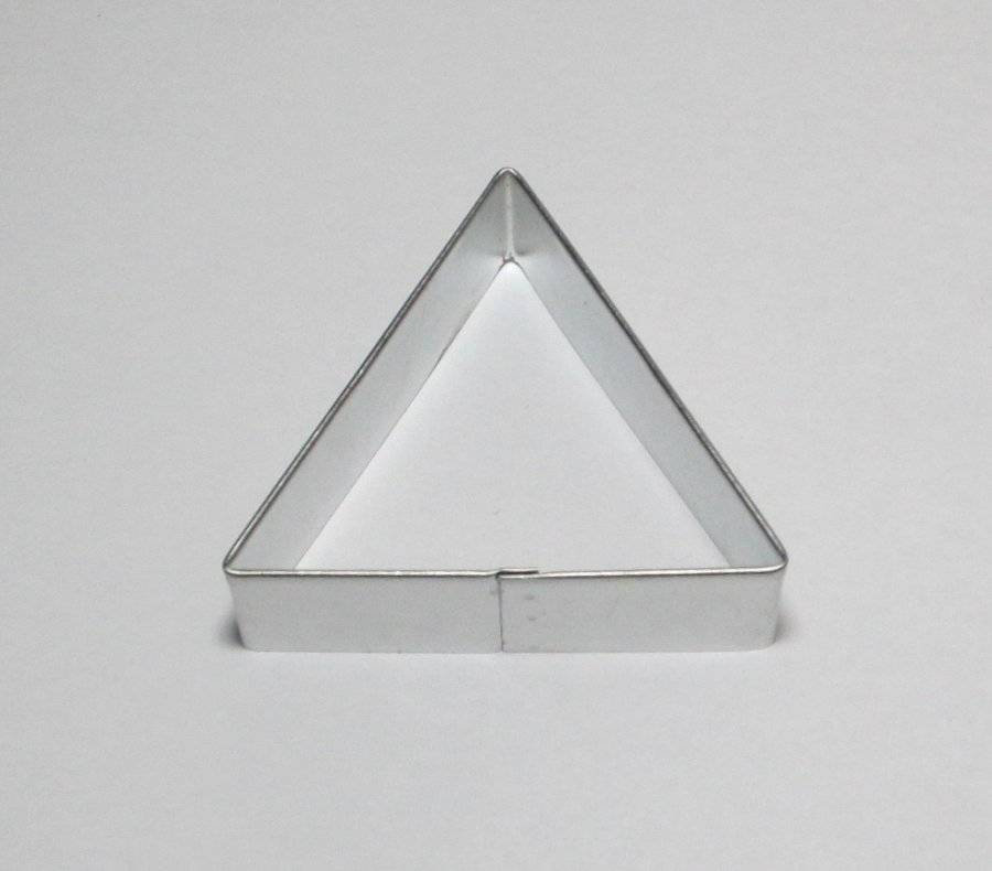 3 Triangle Shape Cookie Cutter Tin Steel Biscuit Tea | Etsy