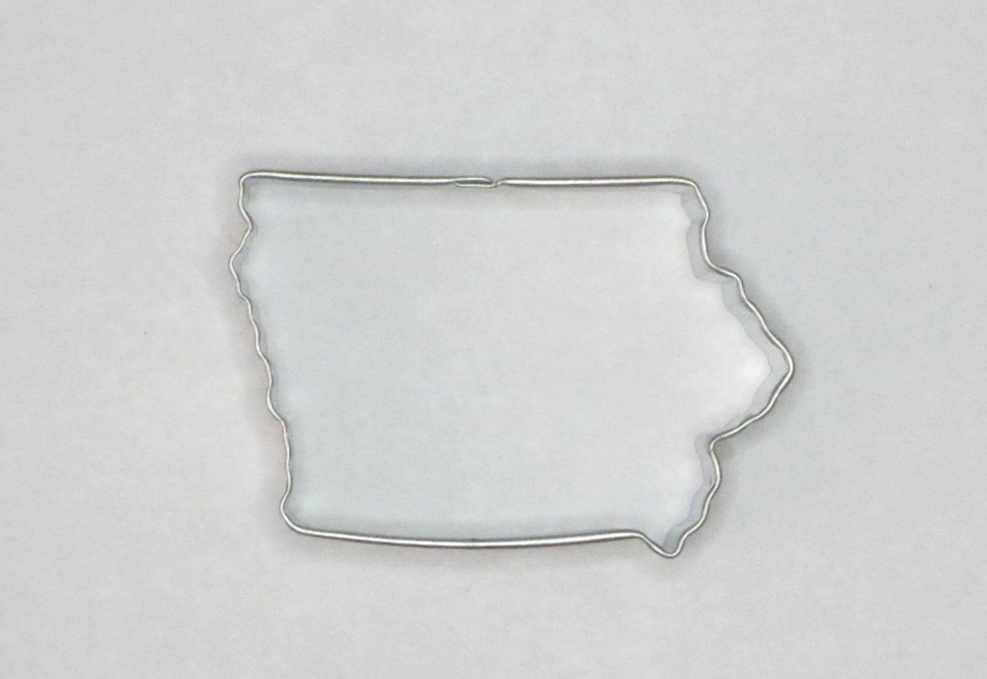 3" Iowa IA Cookie Cutter USA Map State Outline the Hawkeye State - Etsy