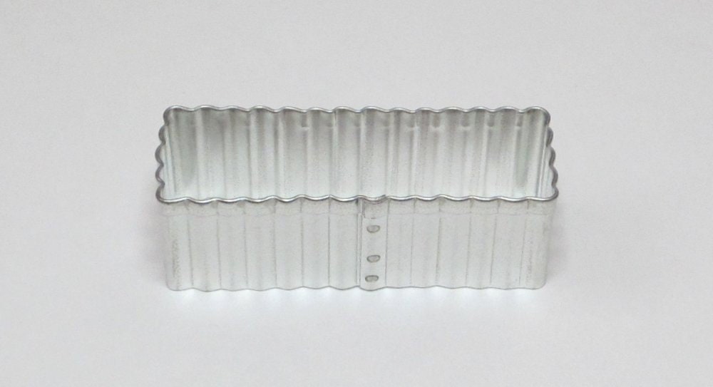 3" Shortbread Cookie Cutter Fluted Rectangle Tea Party Biscuit - Etsy