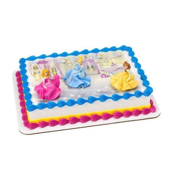 1 Disney Princess Decoset Birthday Cake Topper Belle | Etsy