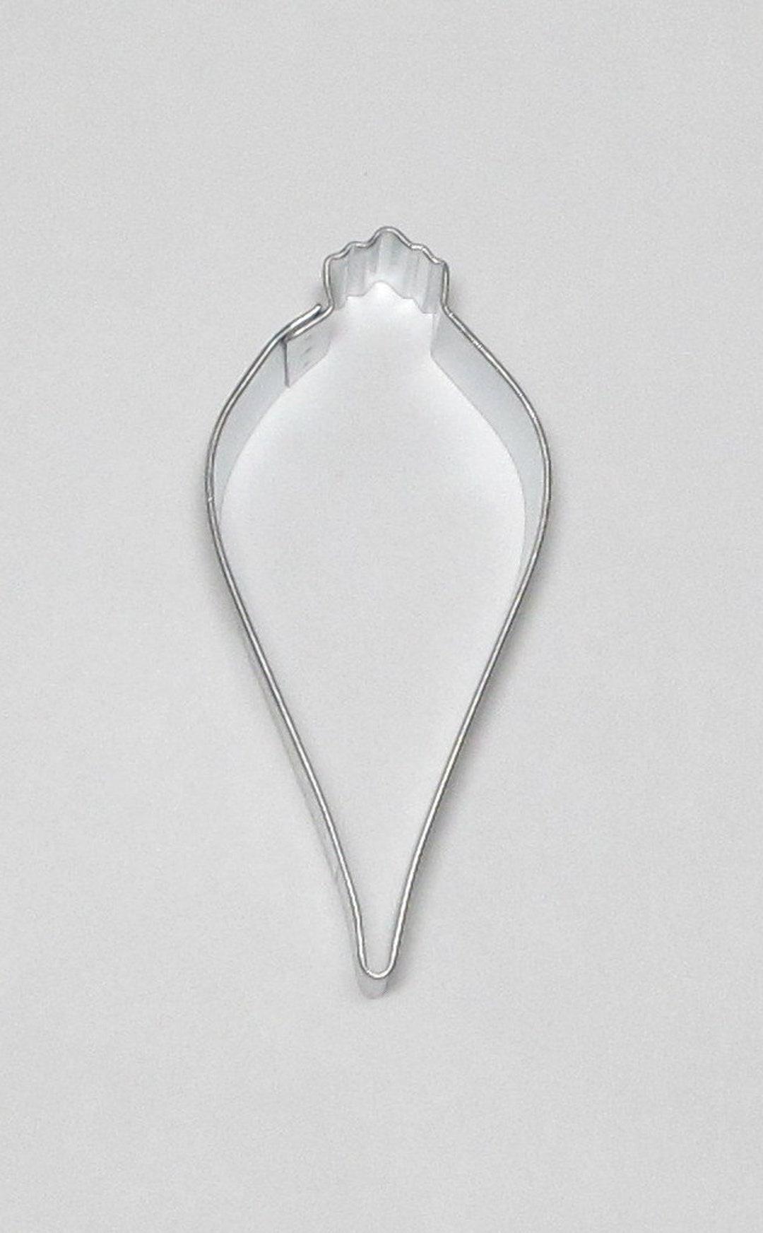 3.25" Tear Drop Ornament Bulb Cookie Cutter Holiday Bauble Christmas ...