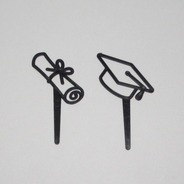 Plastic Graduation Hat and Diplomas Cake Topper - Etsy