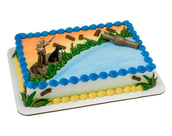 1 Duck Call Hunter Hunting Decoset Birthday Party Cake Topper ...