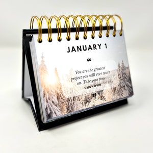 Sober Daily Flip Calendar With Motivational Quotes on Sobriety - Etsy