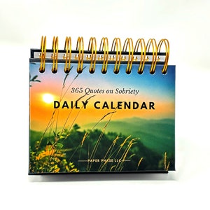 Sober Daily Flip Calendar With Motivational Quotes on Sobriety - Etsy