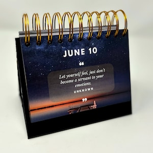 Sober Daily Flip Calendar With Motivational Quotes on Sobriety - Etsy
