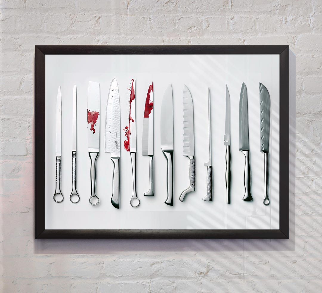 Dexter Framed Knife Poster - Etsy