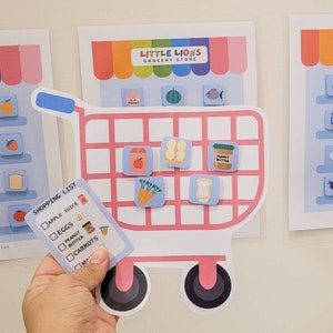 Grocery Store Activity Printable, Pretend Play Printables, Shopping ...