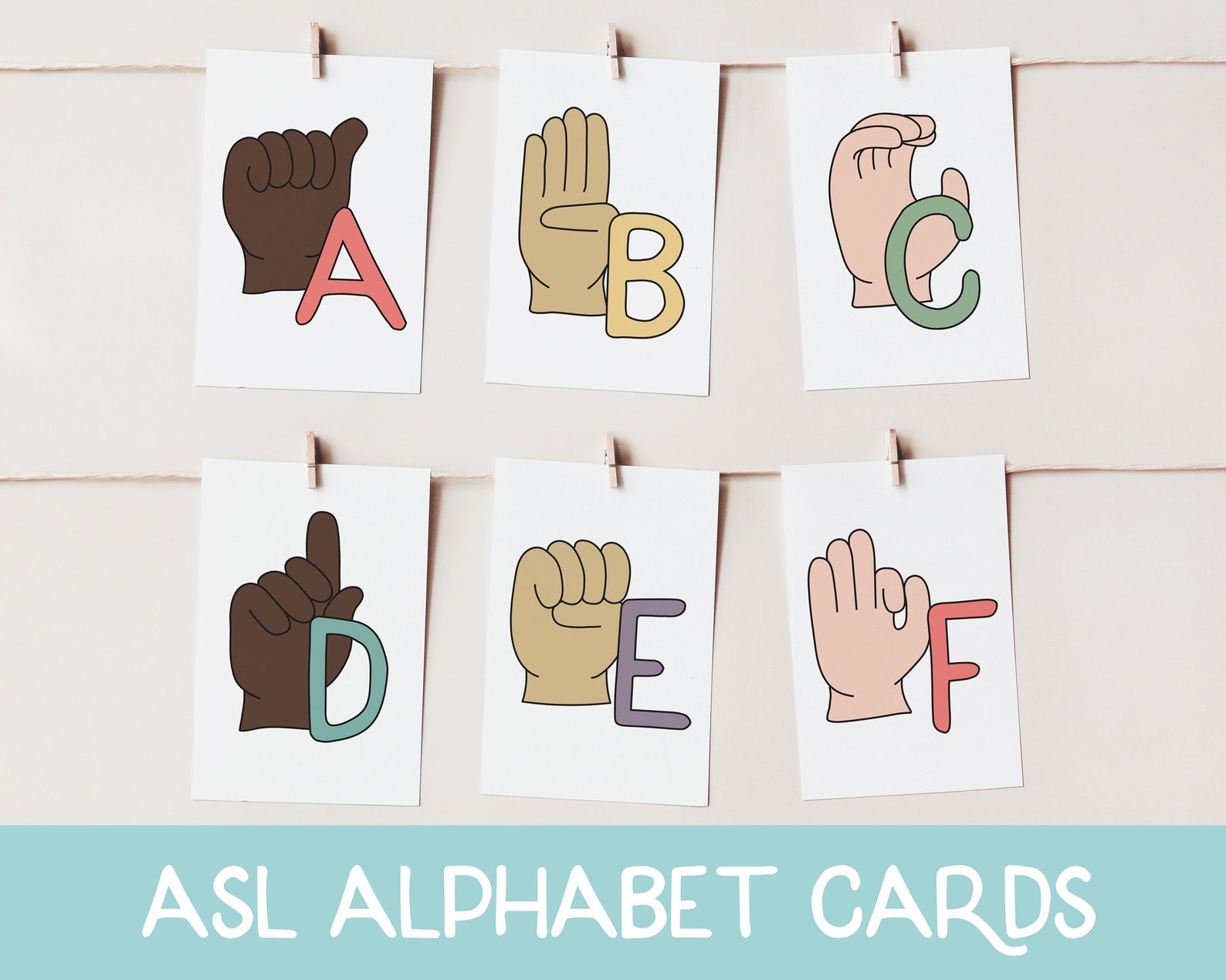 ASL Alphabet Flashcards, Sign Language Alphabet, Deaf Education ...
