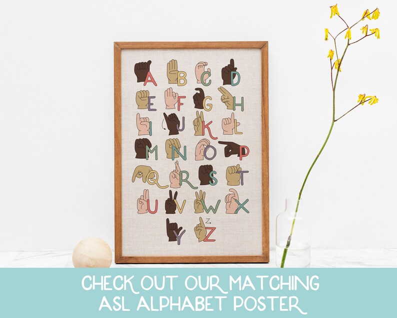 ASL Alphabet Flashcards, Sign Language Alphabet, Deaf Education ...