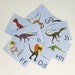 Dinosaur Alphabet Flashcards, Alphabet Printable, ABC Cards, Flash ...