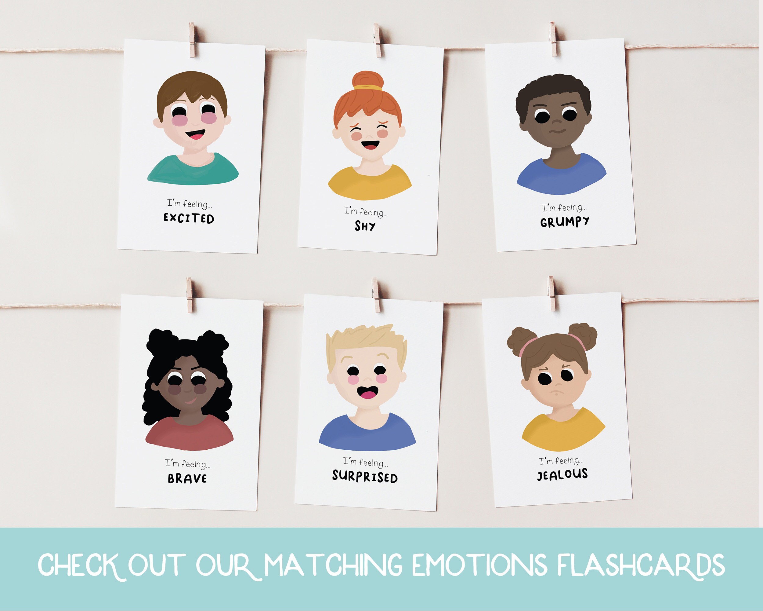 Emotions Poster, Kids Emotions Poster, Diversity Poster, Printable Wall ...