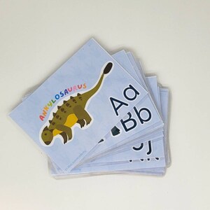Dinosaur Alphabet Flashcards, Alphabet Printable, ABC Cards, Flash ...