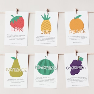 Fruit of the Spirit Flashcards, Fruit of the Spirit Printable, Fruit of ...