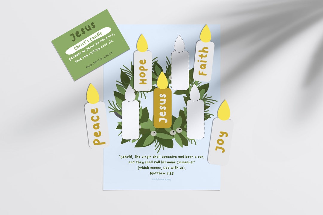 Advent Wreath, Printable Advent Activity, Christmas Wreath, Advent ...