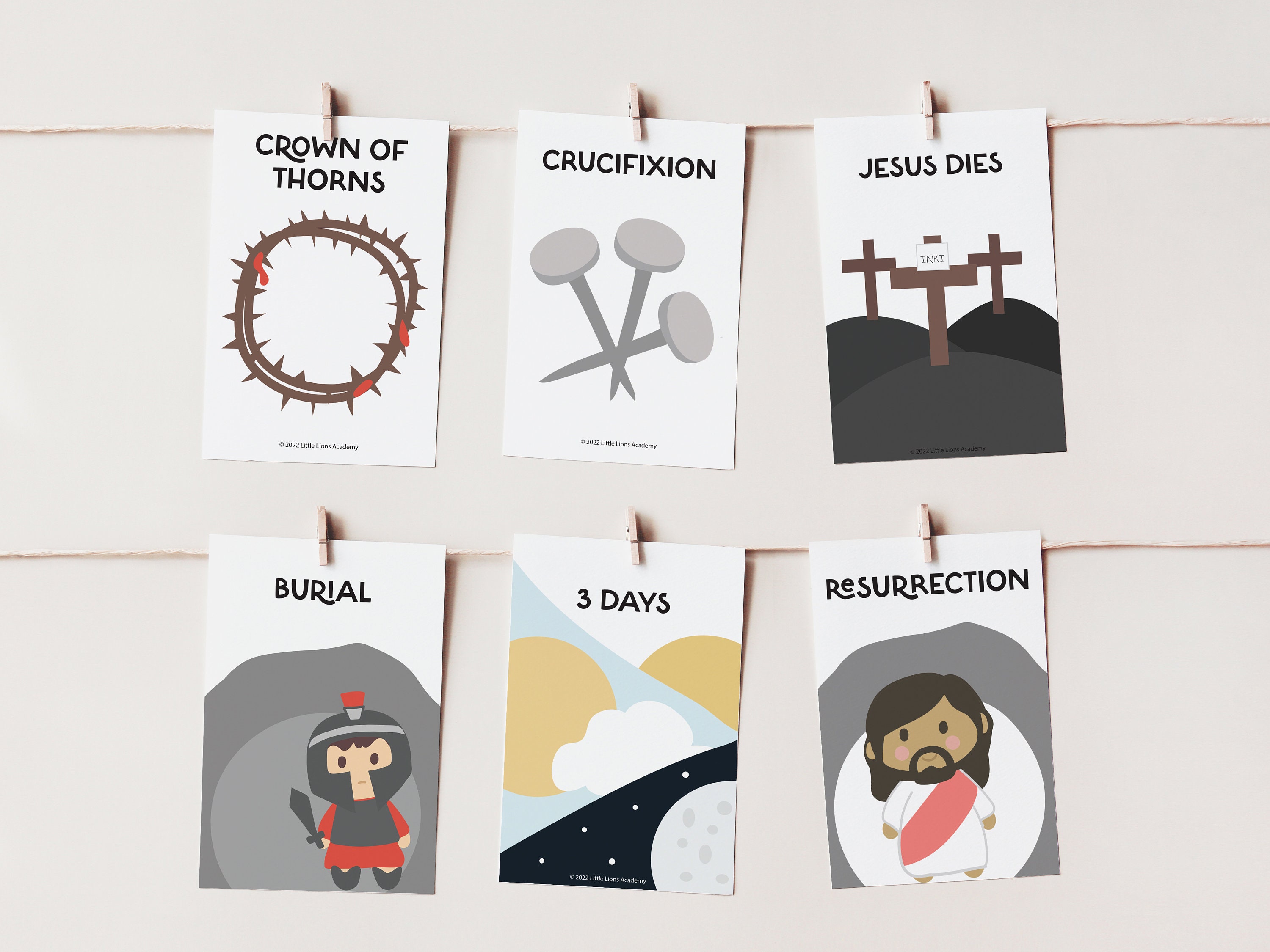 Easter Story Cards Easter Story Printable Holy Week - Etsy