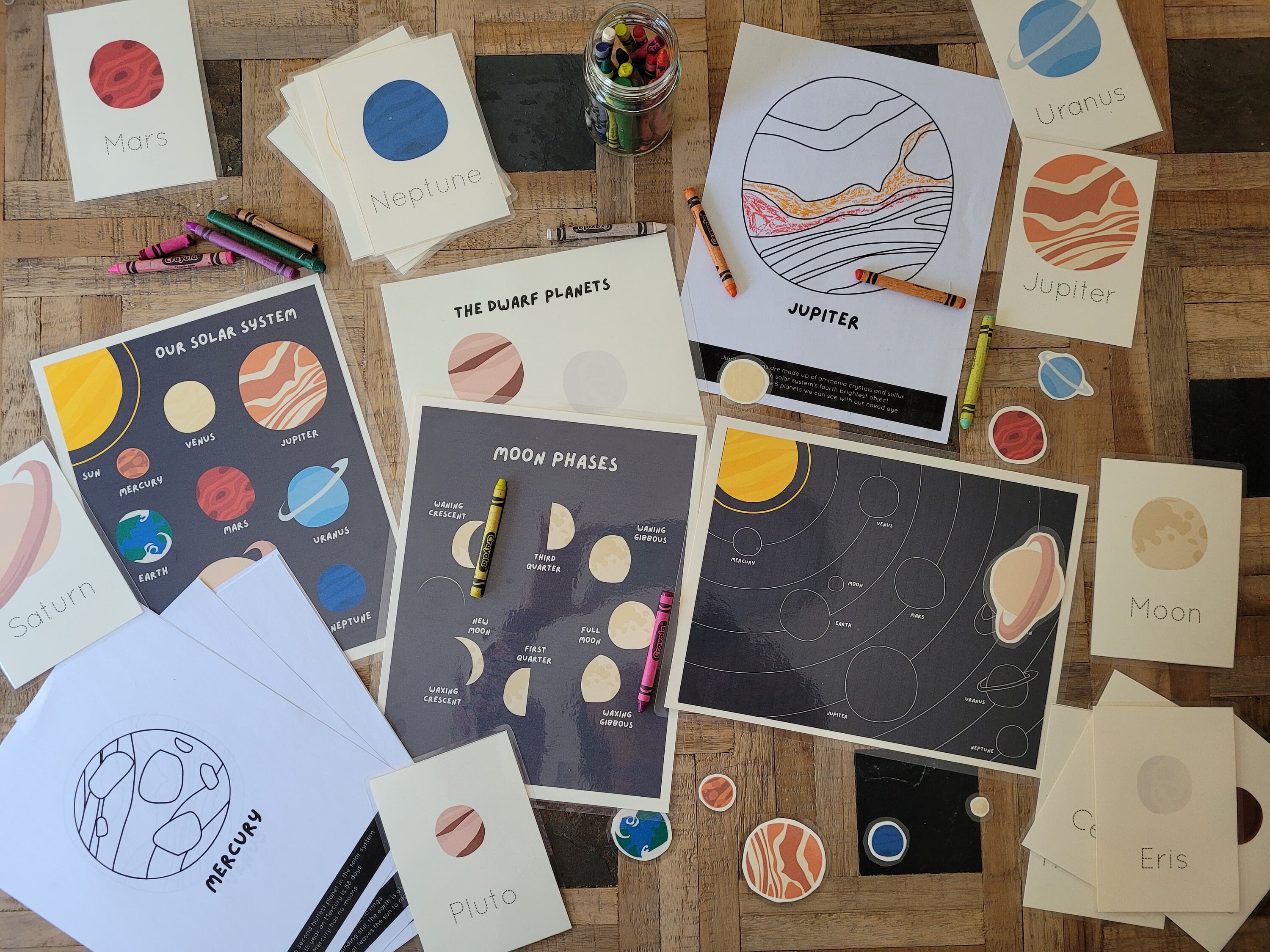 Solar System Busy Book Mercury Planets Mini Unit Study - Etsy