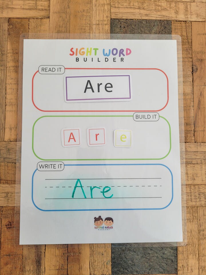 Sight Word Builder, Printable, Reading, Literacy, Spelling, Handwriting ...