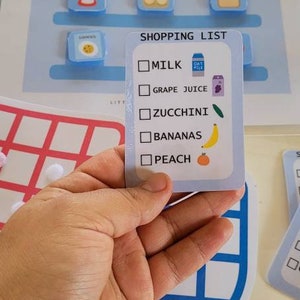 Grocery Store Activity Printable, Pretend Play Printables, Shopping ...