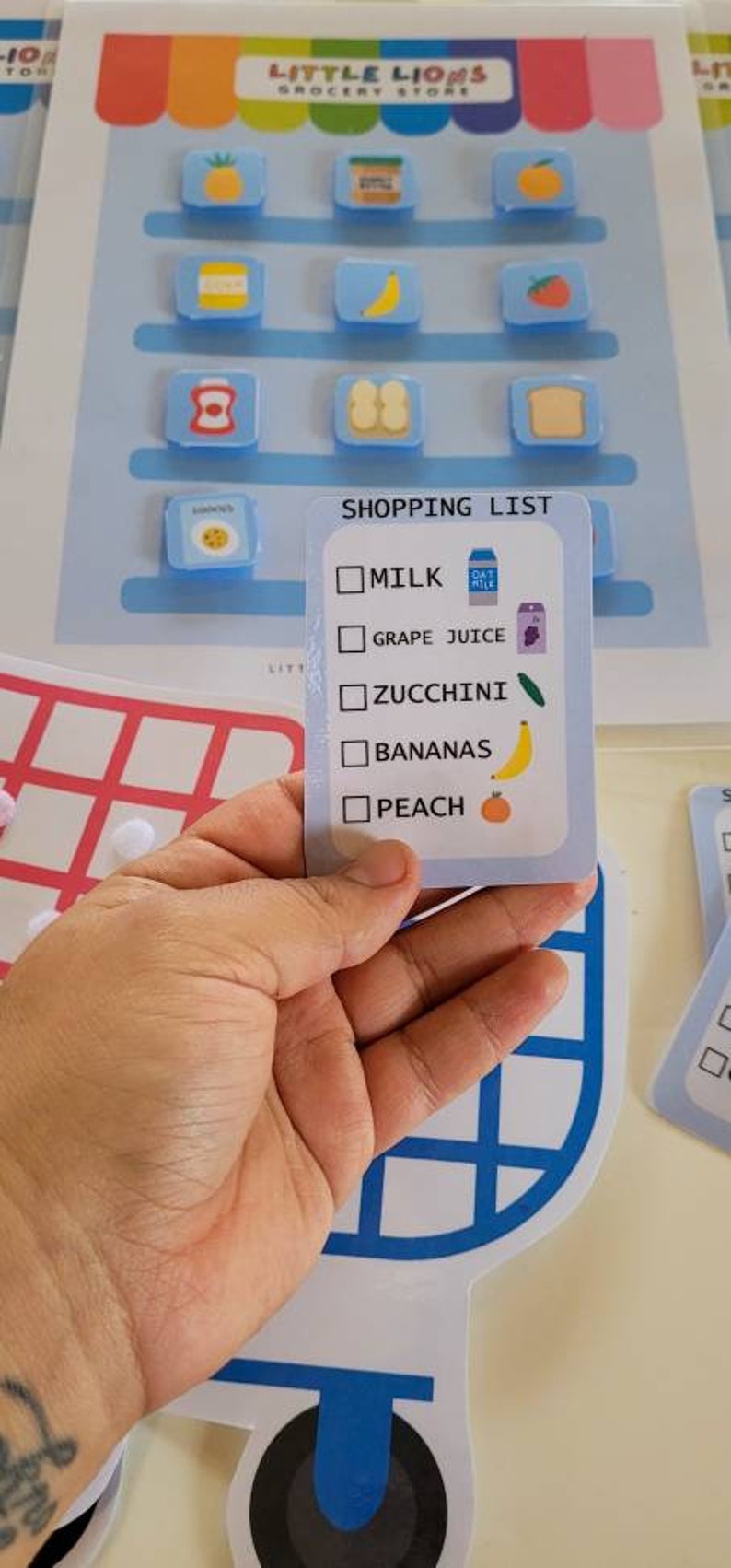 Grocery Store Activity Printable, Pretend Play Printables, Shopping ...