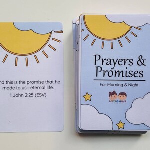 Promises of God, Prayer Cards, Printable Affirmation Cards, Kids Bible ...