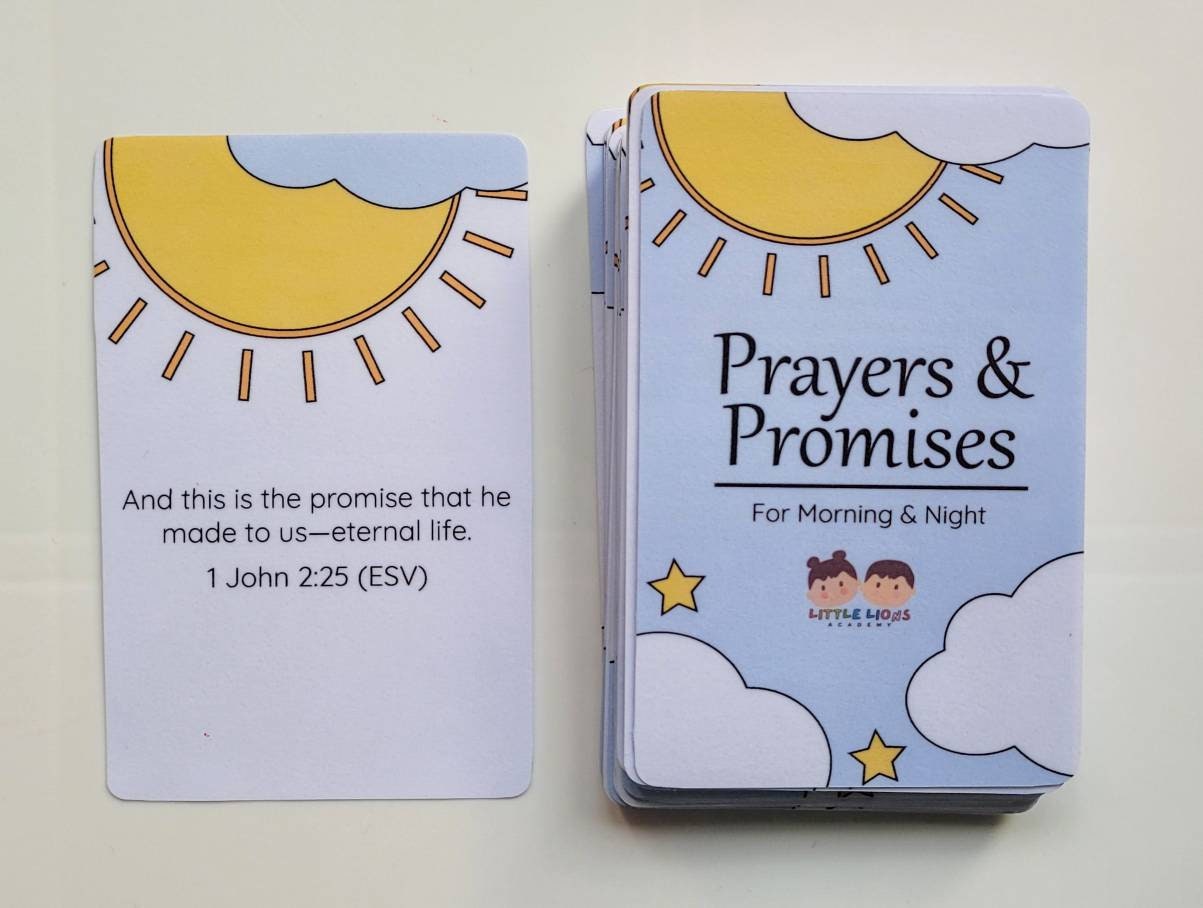 Promises of God, Prayer Cards, Printable Affirmation Cards, Kids Bible ...