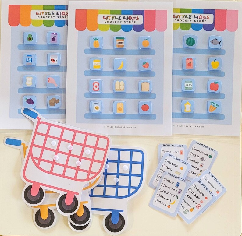 Grocery Store Activity Printable, Pretend Play Printables, Shopping ...