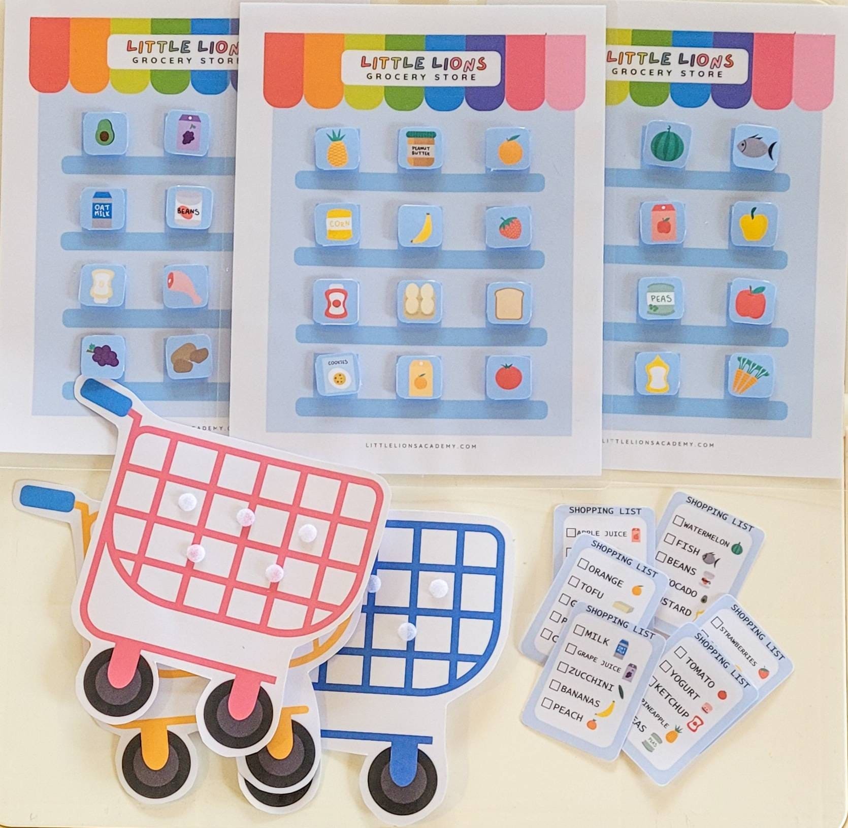 Grocery Store Activity Printable, Pretend Play Printables, Shopping ...