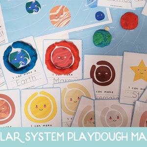 Solar System Playdough Mats, Playdough Mats, Solar System Activity ...