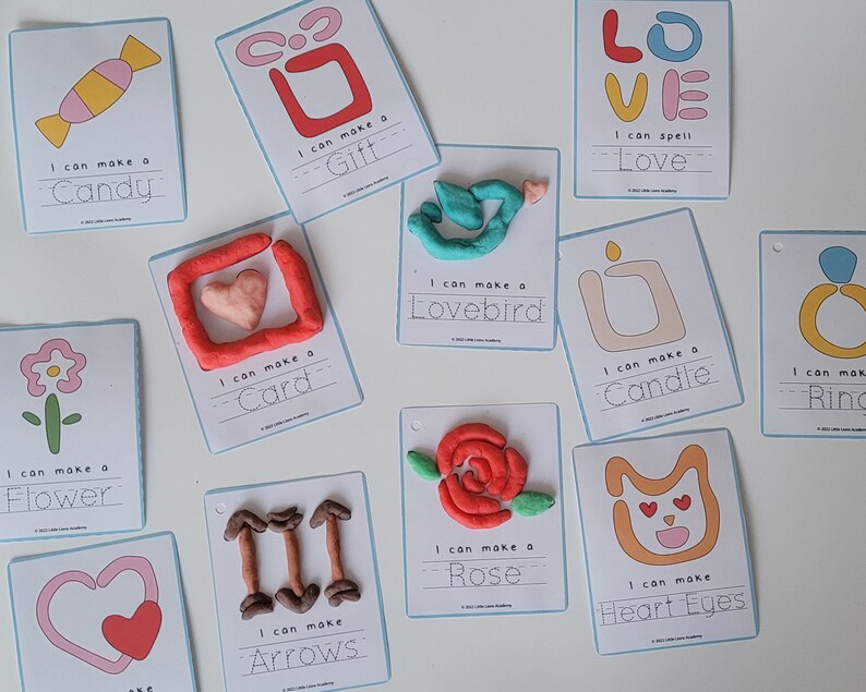 Valentines Playdough Mats, Playdough Mats, Valentine Activities, Kids ...