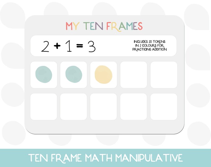 Double Tens Frame, Tens Frame, Math Resources, Math Manipulatives ...