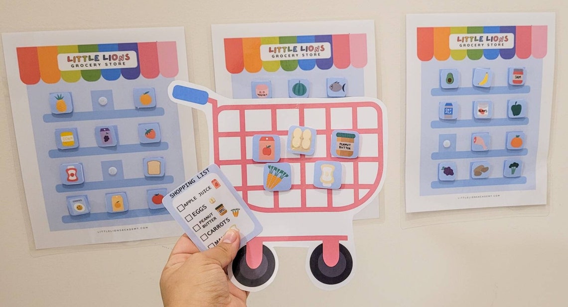 Grocery Store Activity Printable Pretend Play Printables - Etsy